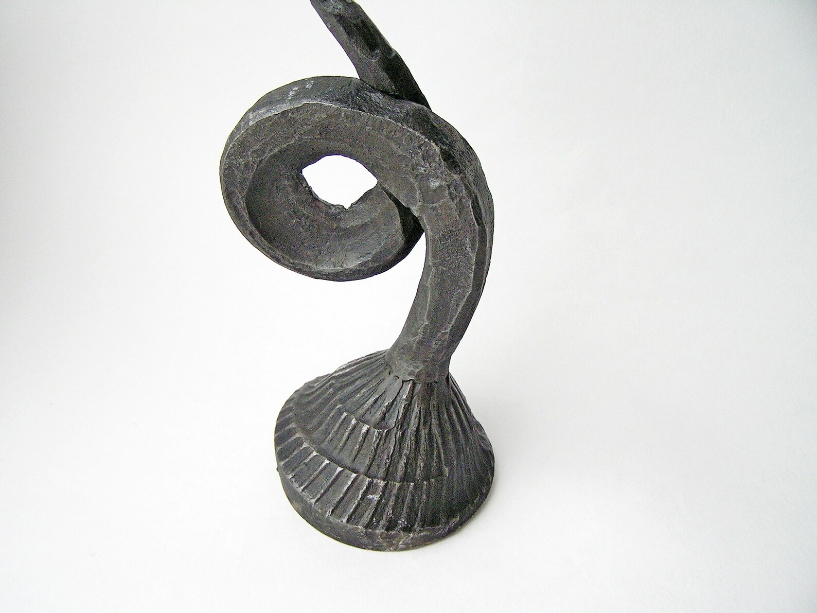 Candle holder freeform flower with glass bud Pillar candle | Etsy