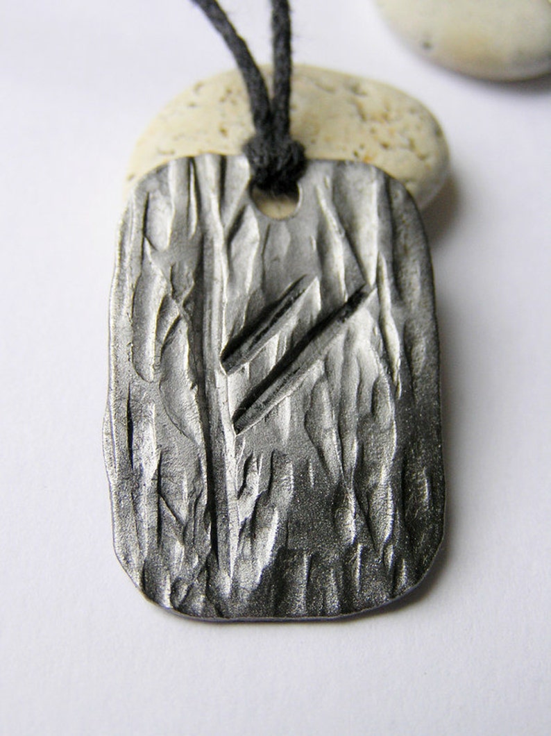 Rune Fehu Scandinavian amulet Rune of luck Jewelry amulet Hand | Etsy