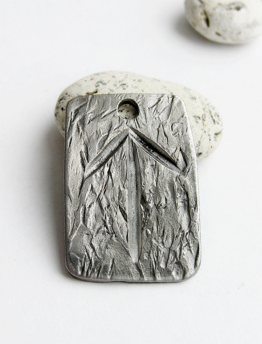 Hand Forged Viking Rune Amulet Tiwaz or Tyr Necklace Iron Pendant ...