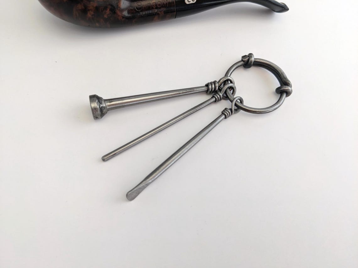 Forged Smoking Pipe Tool Pick, Reamer, Tamper Road Set Tobacco Smoking ...