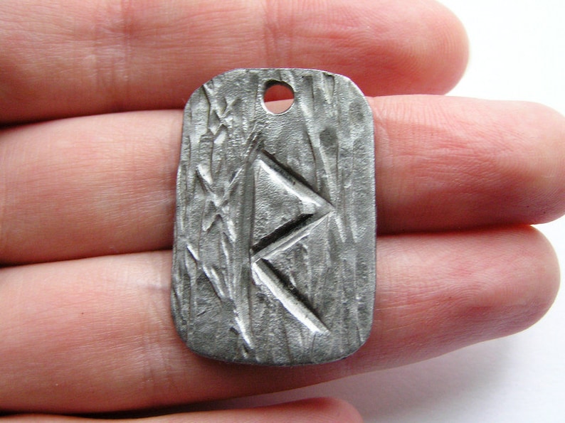 Forged rune Raido Rad talisman route nordic talisman gift for | Etsy