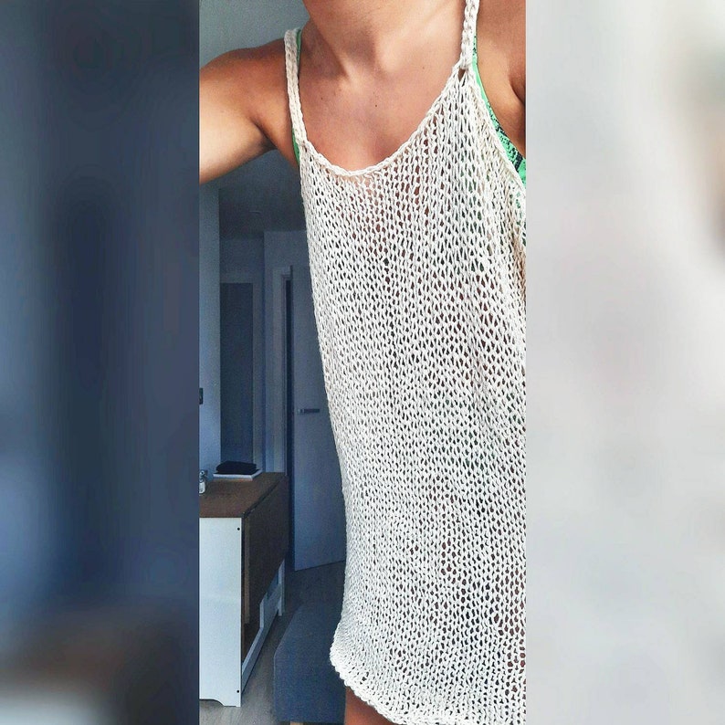 Knitting Pattern / Easy Knit Pattern / Beach Dress / Knitted | Etsy