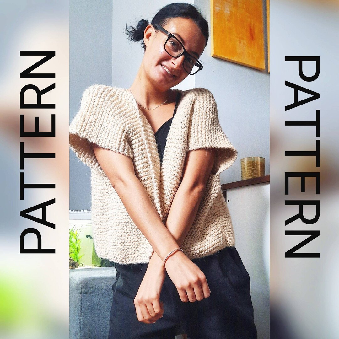 Knitting Pattern / Easy Knitting Pattern / Oversized Cardigan / Pdf ...