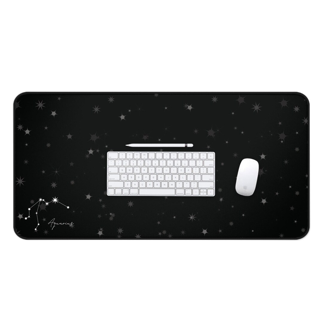 Astrology Desk Mat Aquarius Custom Zodiac Sign Mouse Pad Aquarius ...