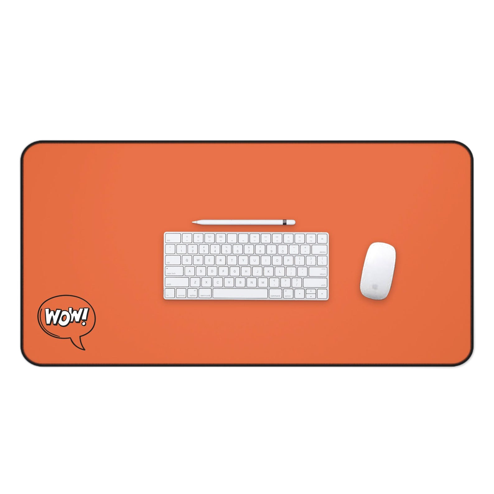 Cartoon Desk Mat Comic Mouse Pad Bubble Speech Desk Mat Wow Colourful ...