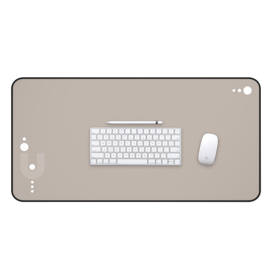 Minimalistic Deskpad Neutral Nature-inspired Desk Mat Neutral Office ...