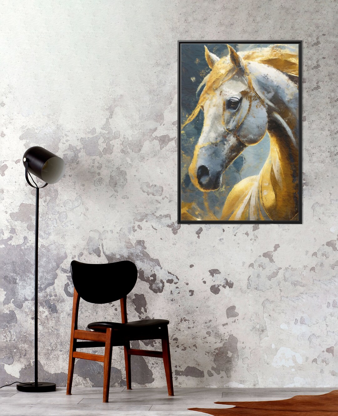 Horse Print Abstract Expressionism Wall Print Animal Print - Etsy