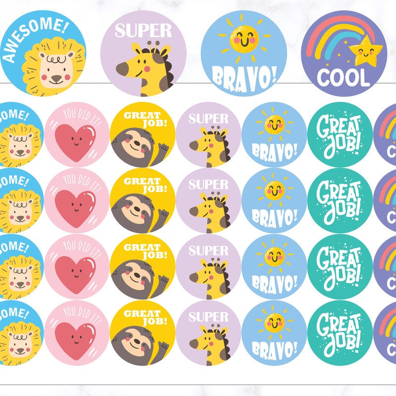 Good Job Stickers - Etsy