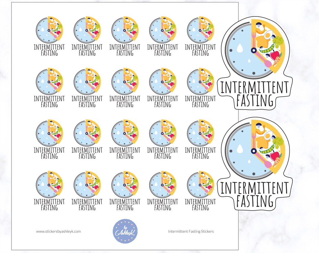 Intermittent Fasting Planner Stickers | Fasting Stickers | Intermittent ...