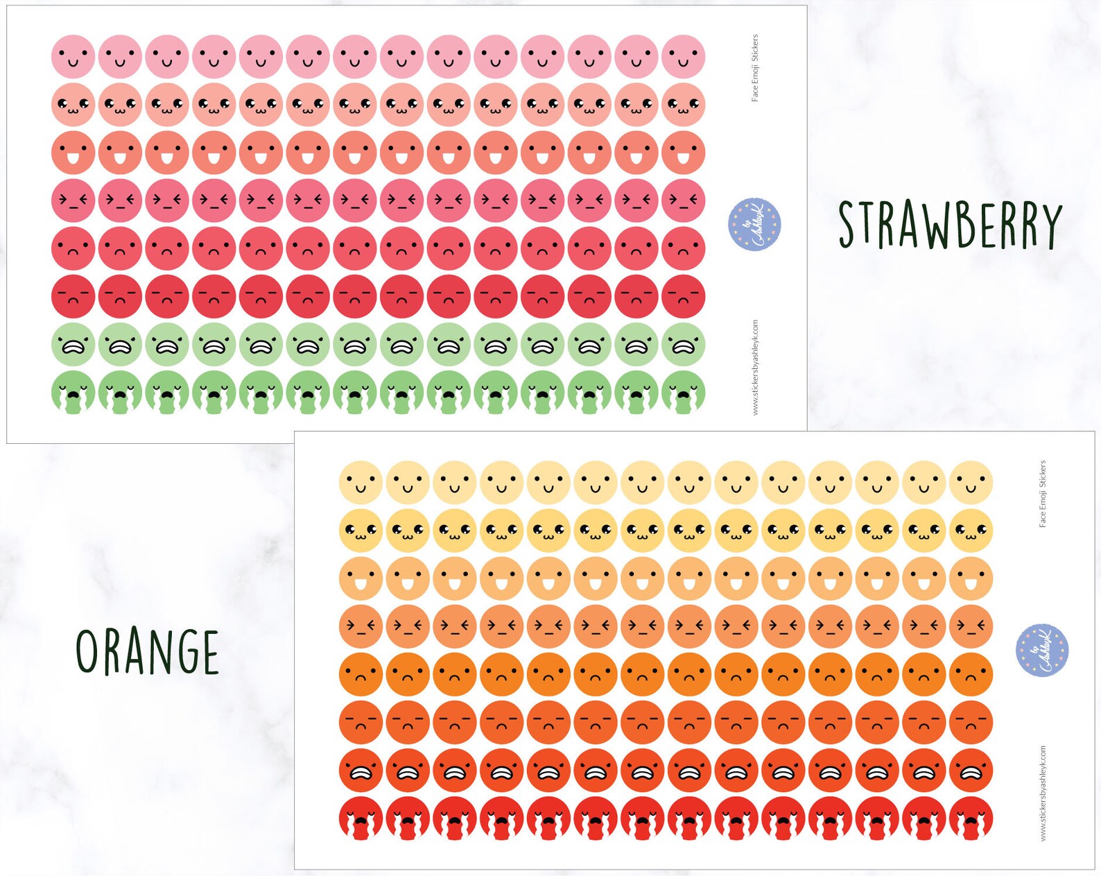 Face Emoji Stickers | Emoticon Round Stickers | Face Emoticon Stickers ...
