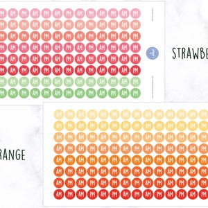 112 AM PM Round Stickers | AM Routine Planner Stickers | Am Pm Planner ...