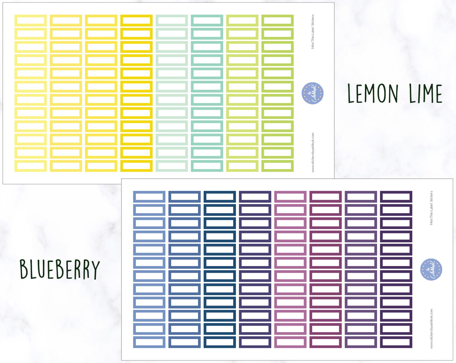 Mini Thin Label Planner Stickers | Label Planner Stickers | Mini Label ...