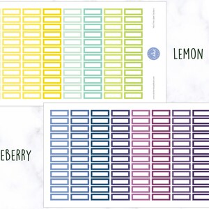 Mini Thin Label Planner Stickers | Label Planner Stickers | Mini Label ...