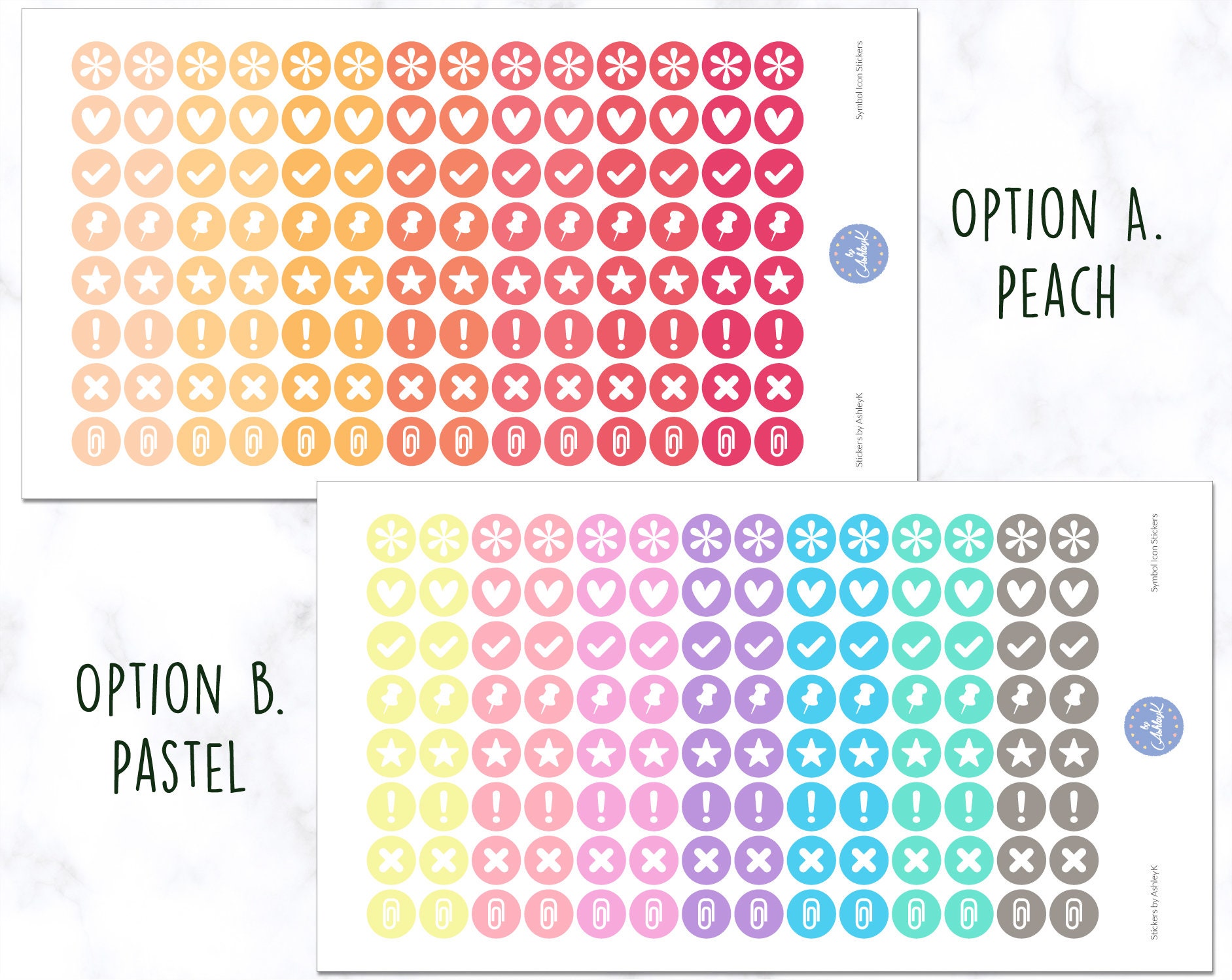 Symbol Icon Planner Stickers Symbol Planner Stickers Icon - Etsy Australia