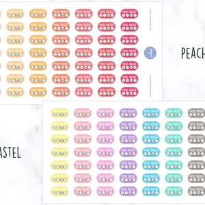 Mini Mood Tracker Planner Stickers | Mood Stickers | Mood Tracking ...