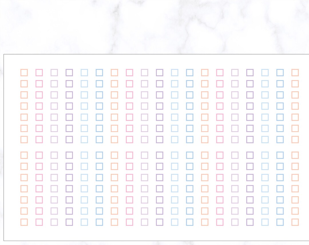 Square Checklist Strip Planner Stickers | Square Checklist Stickers ...