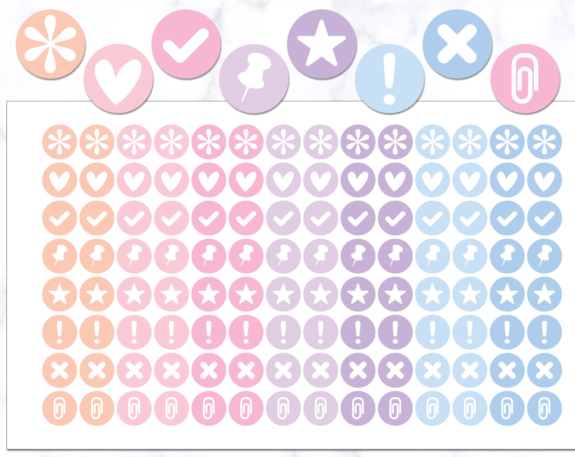 Symbol Icon Planner Stickers Symbol Planner Stickers Icon - Etsy Australia