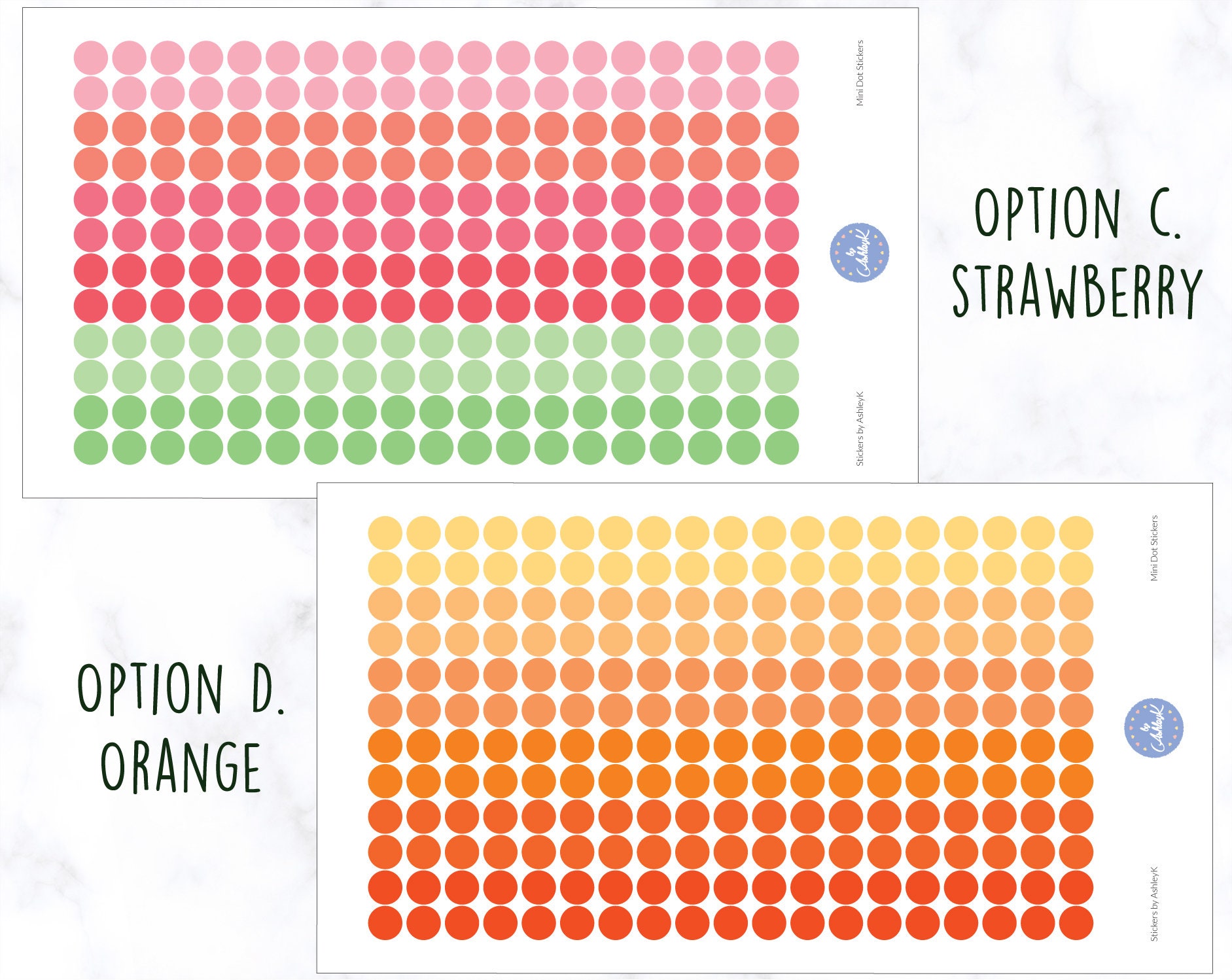 228 Mini Dot Stickers Dot Planner Stickers Planner Mini - Etsy UK