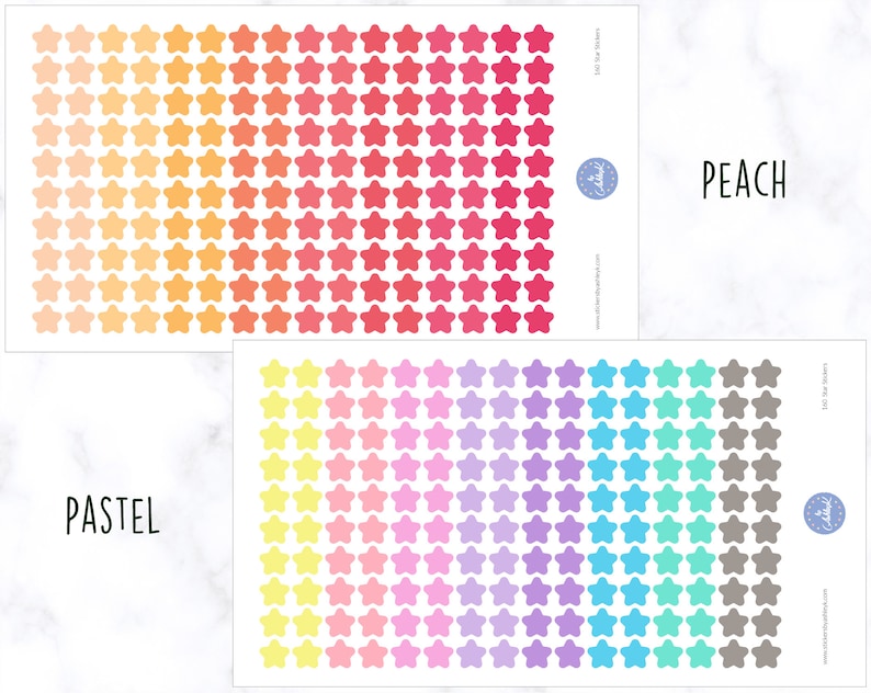 160 Star Planner Stickers Star Icon Stickers Planner - Etsy