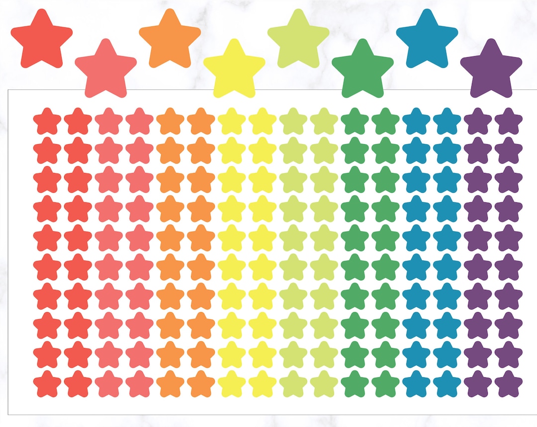 160 Star Planner Stickers | Star Icon Stickers | Planner Stickers ...