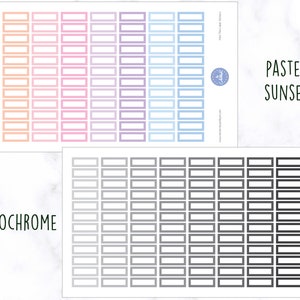 Mini Thin Label Planner Stickers | Label Planner Stickers | Mini Label ...