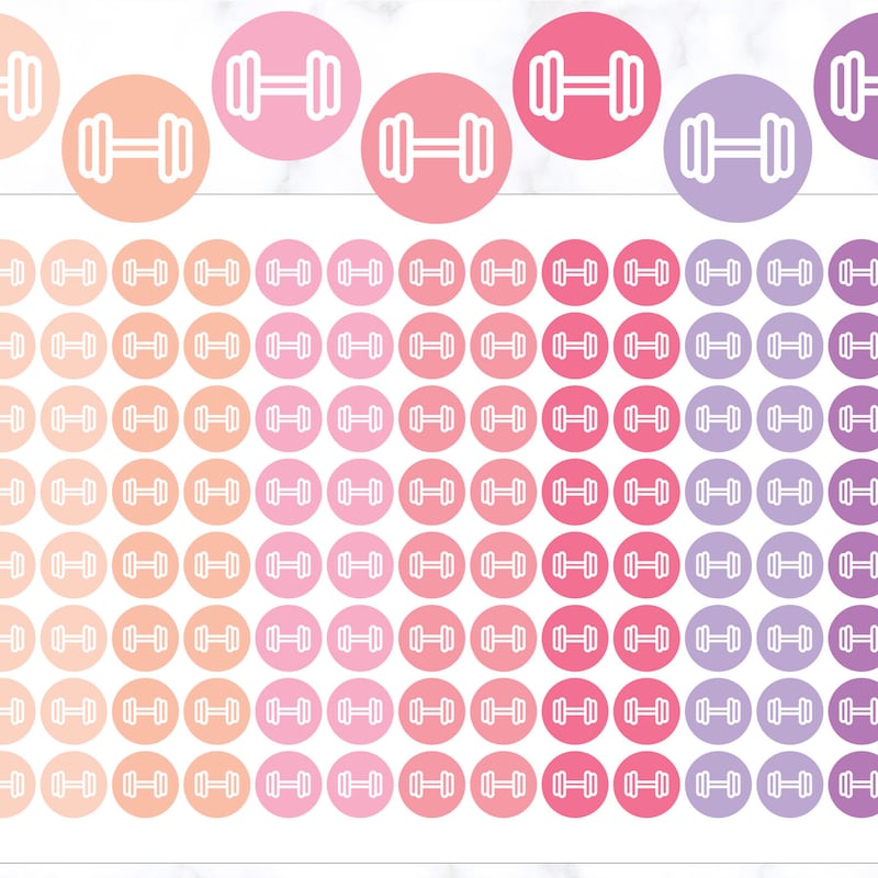 Workout Stickers - Etsy