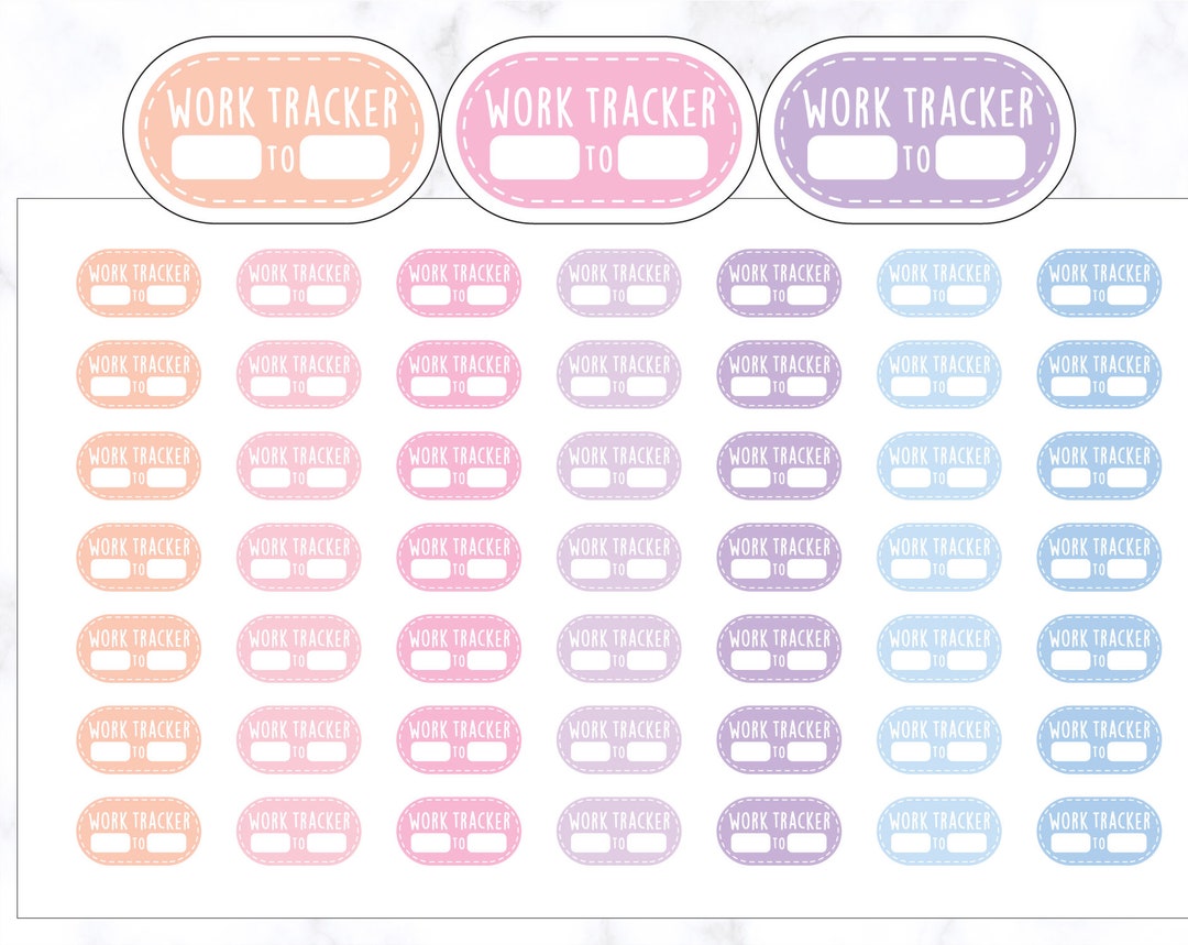 Mini Work Planner Stickers | Work Planner Stickers | Mini Work Tracker ...
