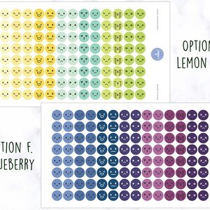 Facial Expressions Stickers | Emoticon Round Stickers | Face Emoticon ...