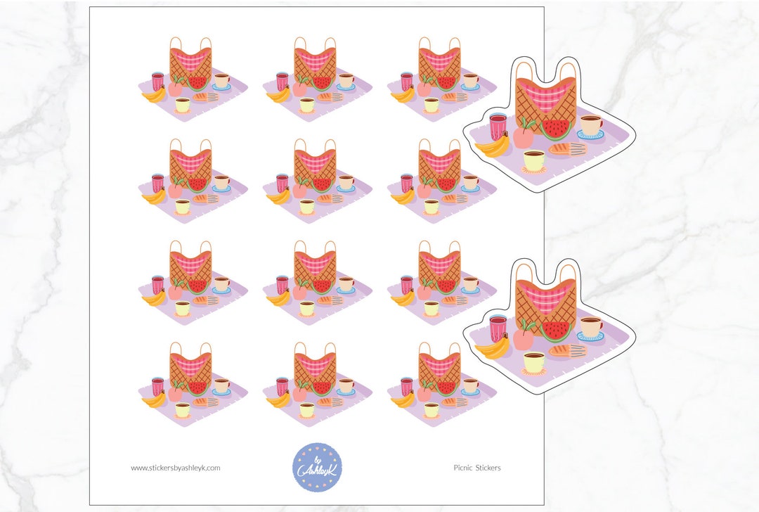 Picnic Stickers | Picnic Day Planner Stickers | Picnic Time Stickers ...