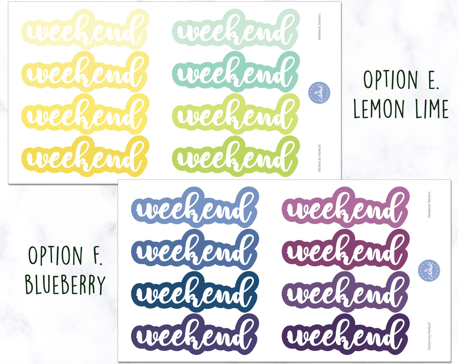 Weekend Stickers Weekend Planner Stickers Journal Stickers | Etsy