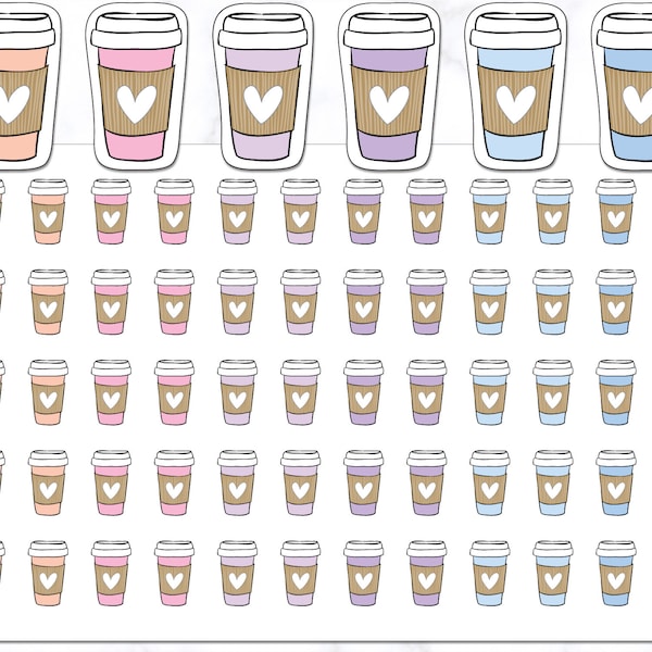 Coffee Planner Stickers - Etsy