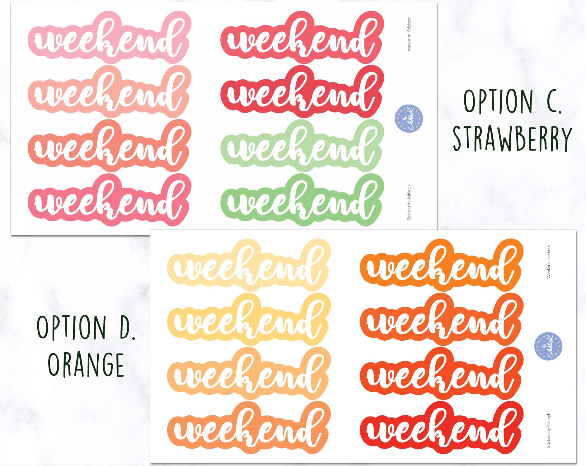 Weekend Stickers Weekend Planner Stickers Journal Stickers | Etsy