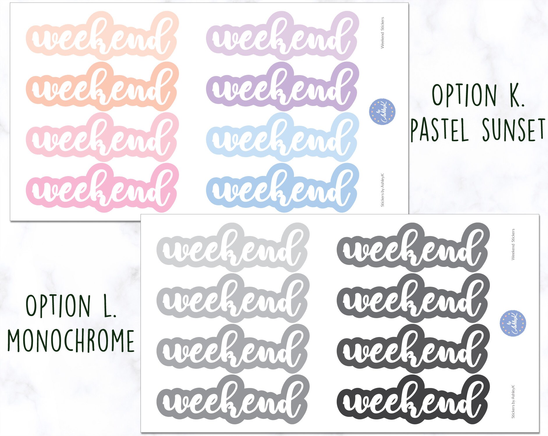 Weekend Stickers | Weekend Planner Stickers | Journal Stickers | Diary ...