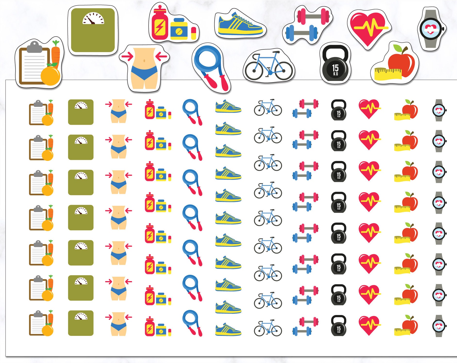 Gym Stickers | Workout Stickers | Fitness Stickers | Running Sticker ...