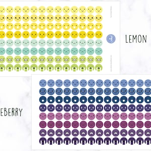 Face Emoji Stickers | Emoticon Round Stickers | Face Emoticon Stickers ...