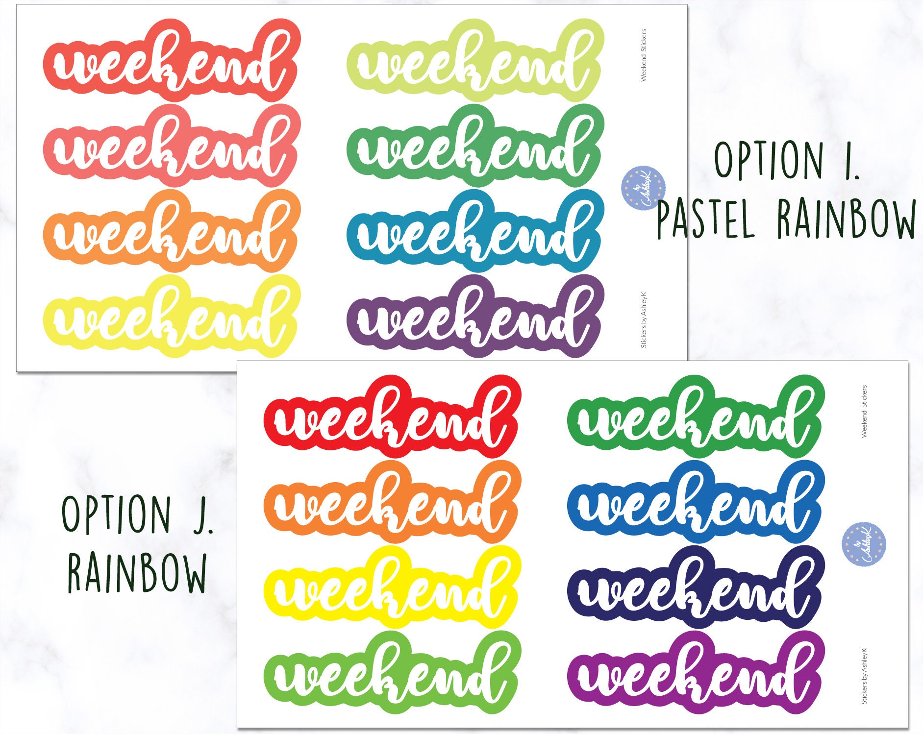 Weekend Stickers | Weekend Planner Stickers | Journal Stickers | Diary ...