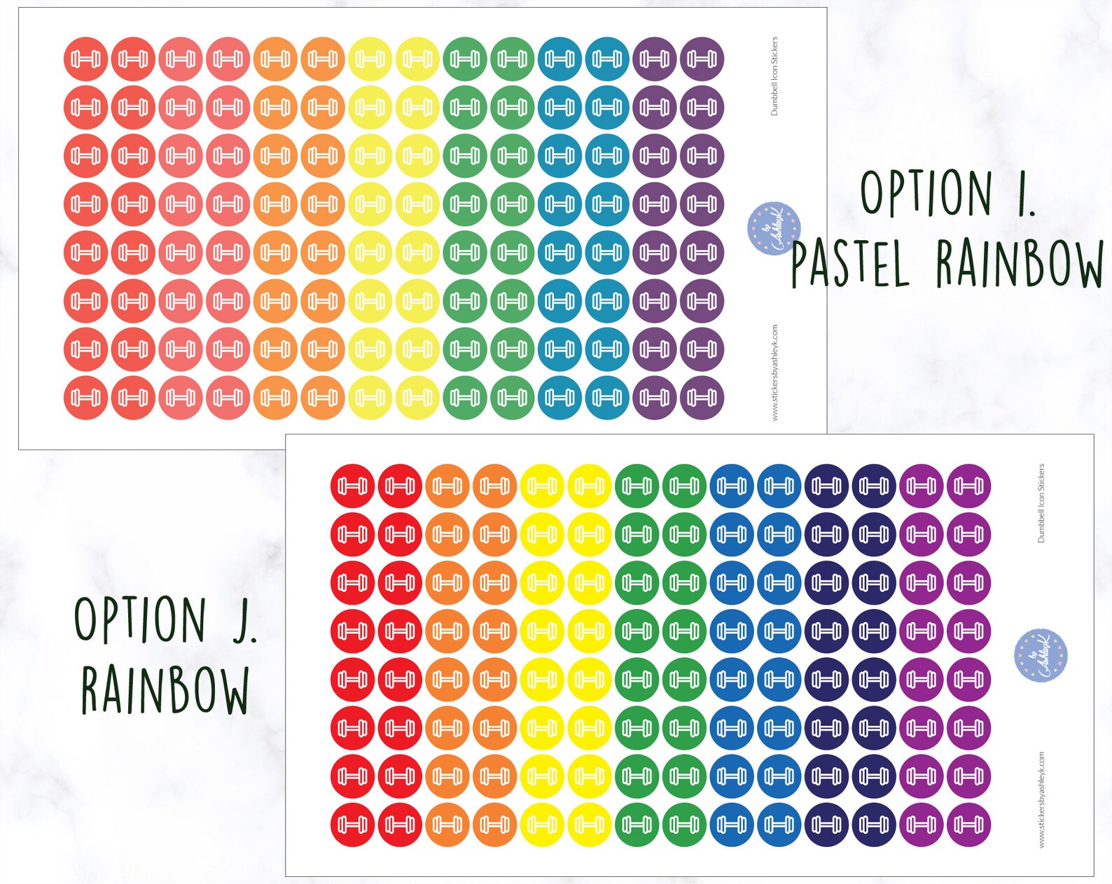 Dumbbell Icon Stickers Gym Stickers Workout Icon Stickers | Etsy