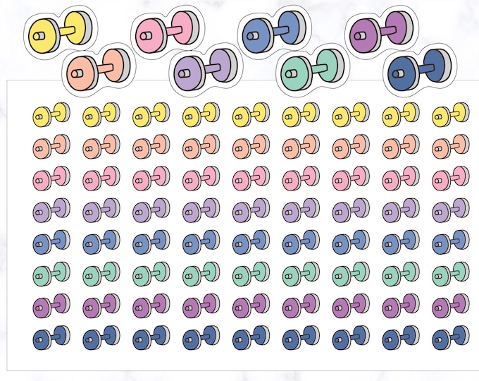 Gym Planner Stickers, Weightlifting Planner Stickers, Workout Planner ...
