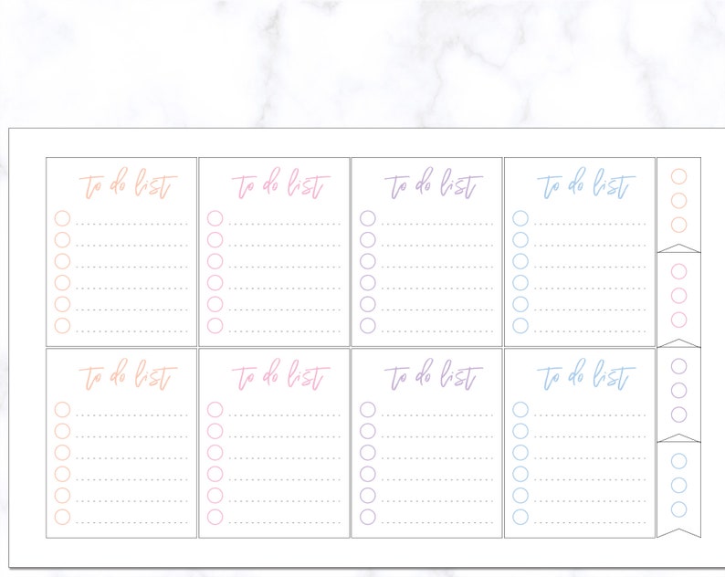 To Do List Stickers to Do List Planner Stickers Journal | Etsy