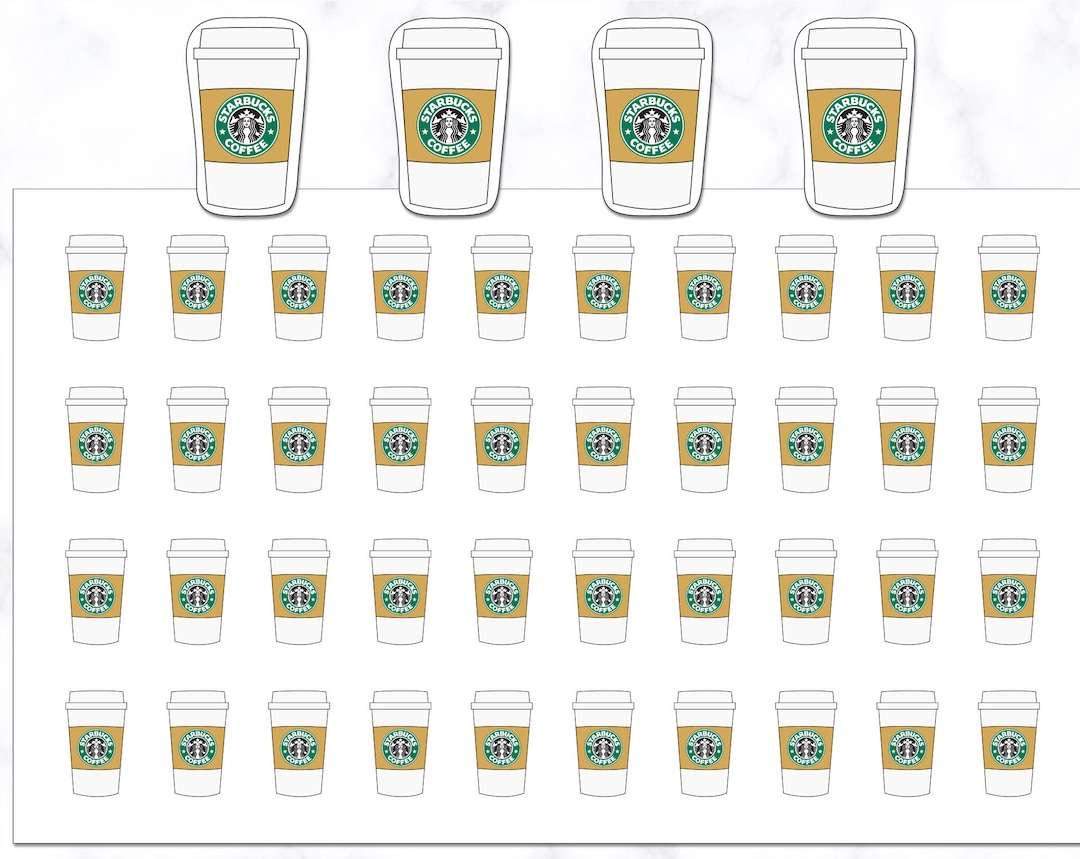 Starbucks Planner Stickers | Starbucks Coffee Stickers | Coffee Cup ...