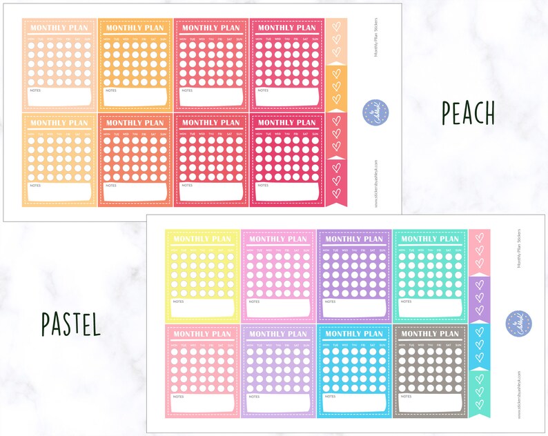 Monthly Plan Planner Stickers | Grocery Shopping Stickers | Shopping ...