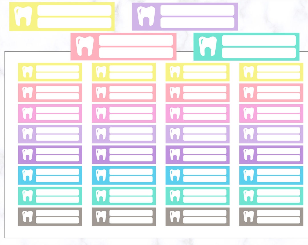Dentist Appointment Sticker | Dentist Appointment Label Sticker ...