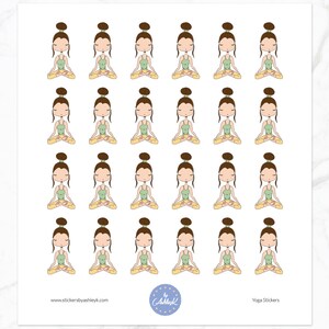 Yoga Planner Stickers | Yoga Stickers | Planner Stickers | Journal ...