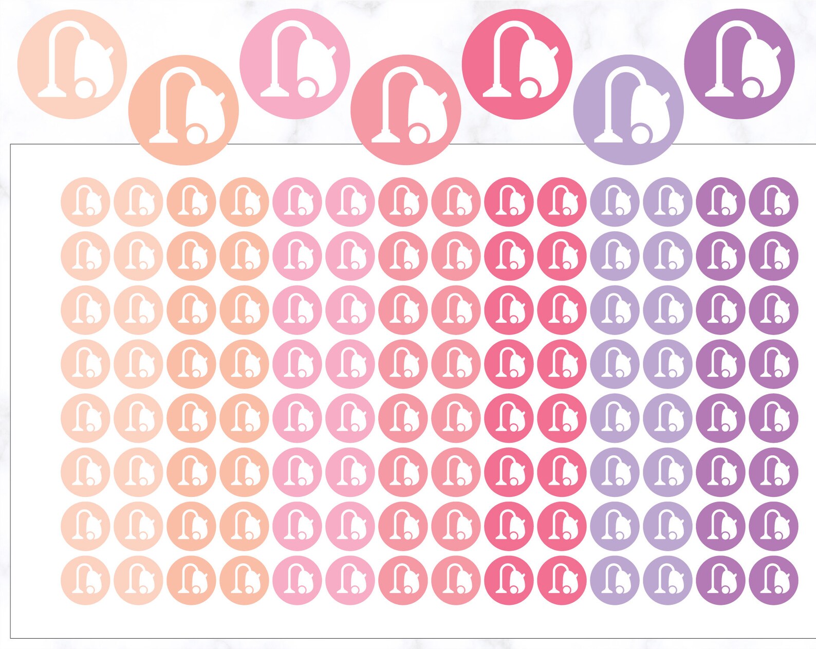 Vacuum Icon Stickers | Vacuum Cleaning Stickers | Housework Icon ...