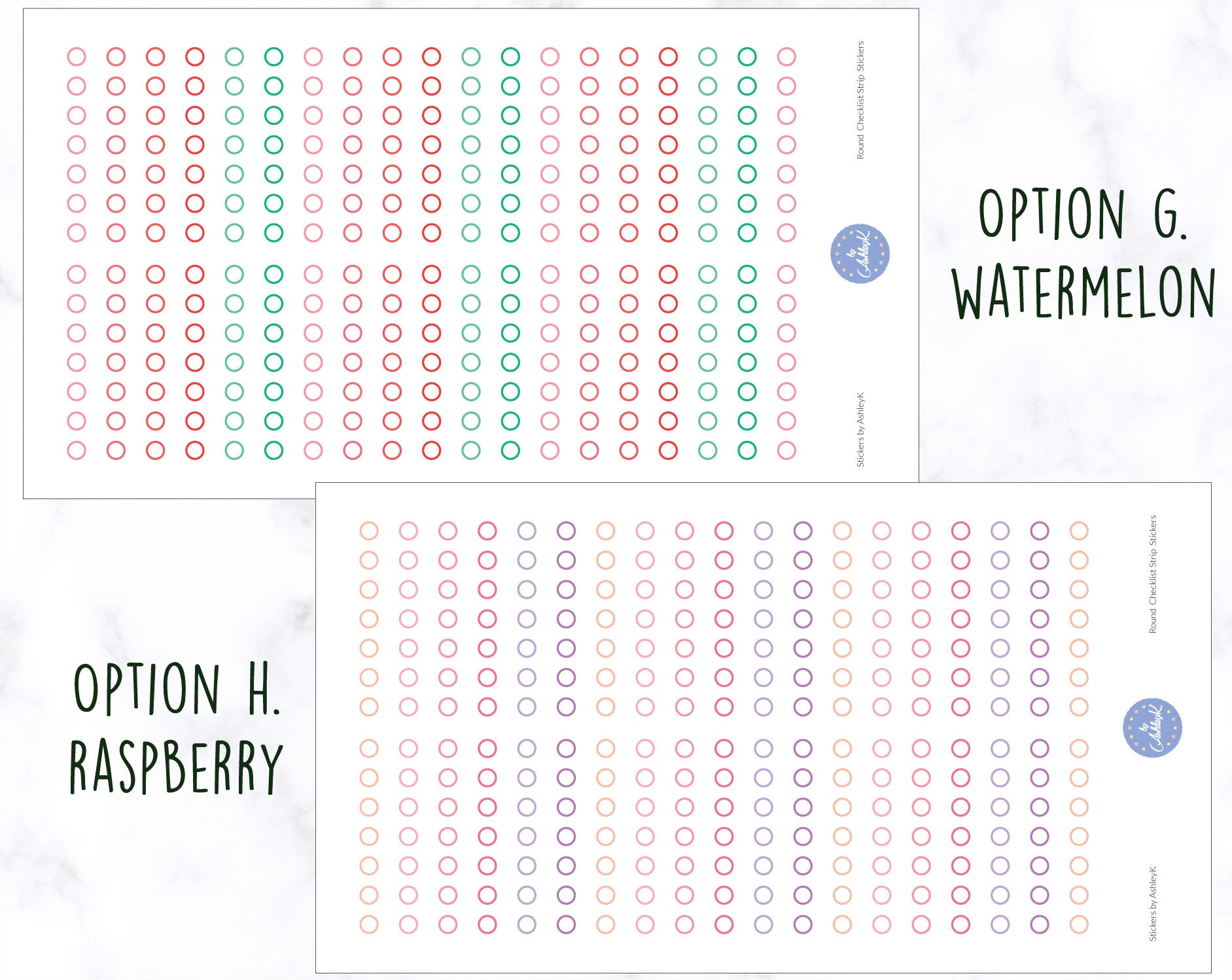 Round Checklist Strip Stickers Round Checklist Stickers - Etsy Australia