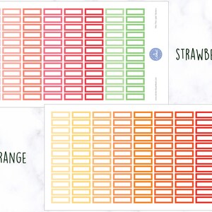 Mini Thin Label Planner Stickers | Label Planner Stickers | Mini Label ...