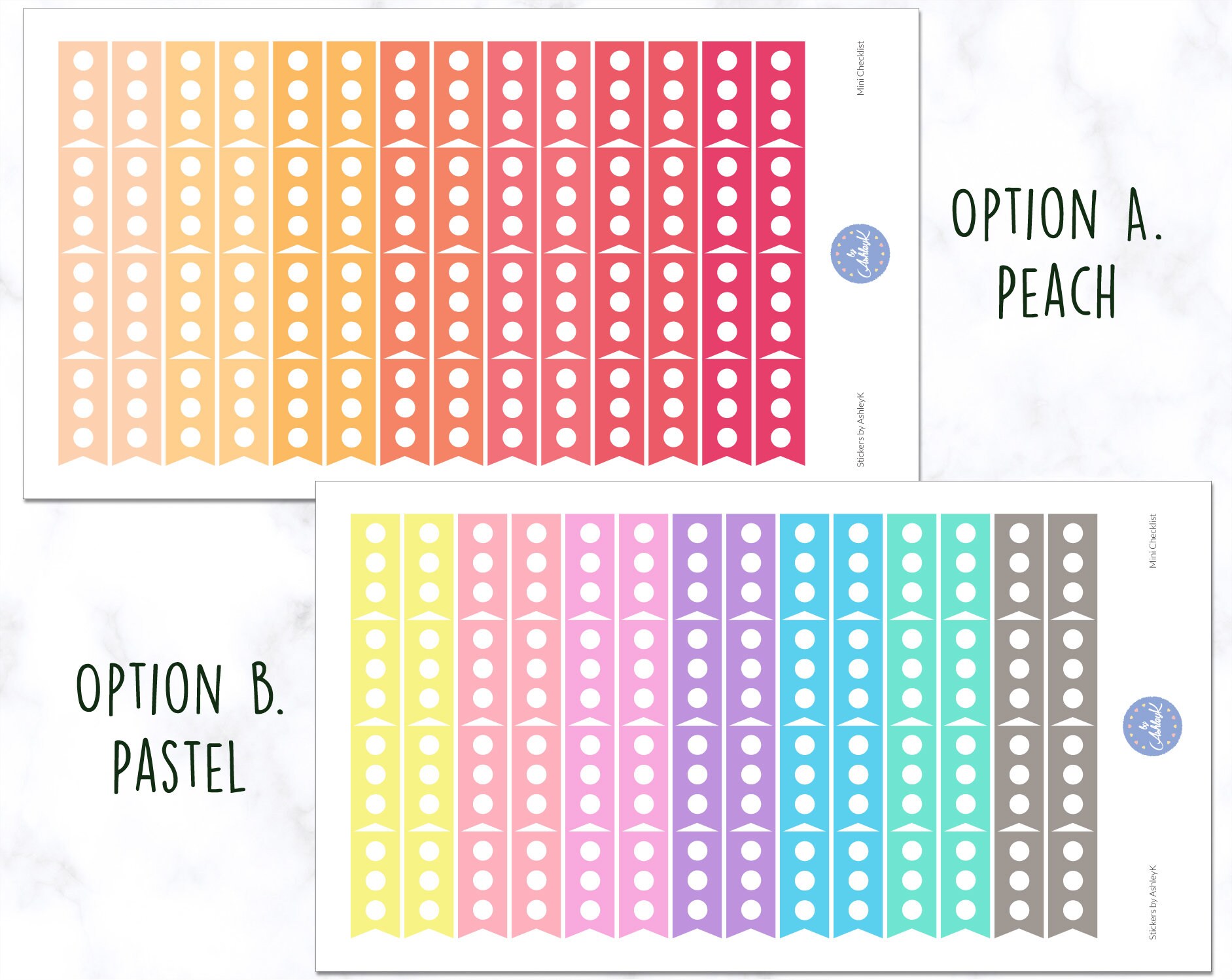 Mini Checklist Stickers | Planner Checklist Stickers - Planner Stickers ...