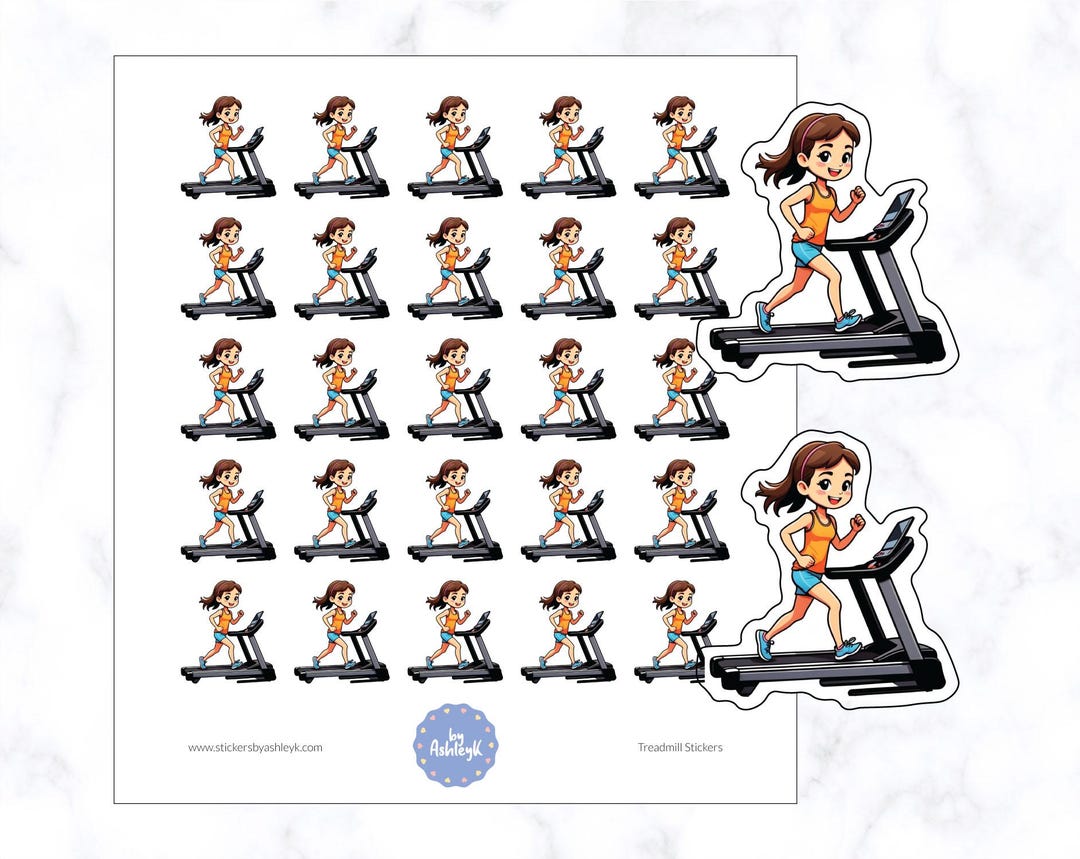 Treadmill Planner Stickers | Workout Planner Stickers | Gym Girl ...