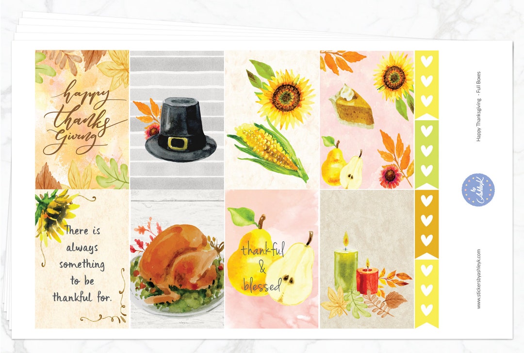 Happy Thanksgiving Weekly Kit for Happy Planner Happy Planner Weekly ...