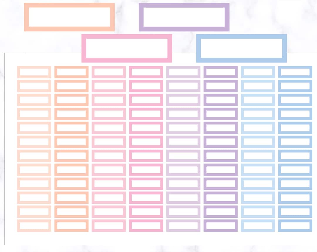 Mini Thin Label Planner Stickers | Label Planner Stickers | Mini Label ...